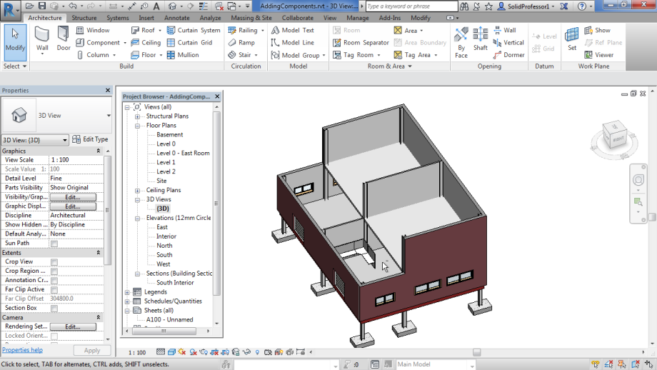 Introduction to Autodesk Revit 2017 Training Course