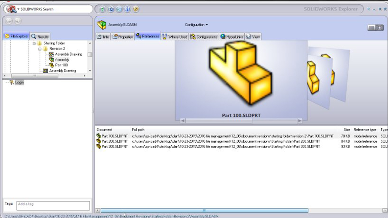 SOLIDWORKS 2017 File Management Training Course